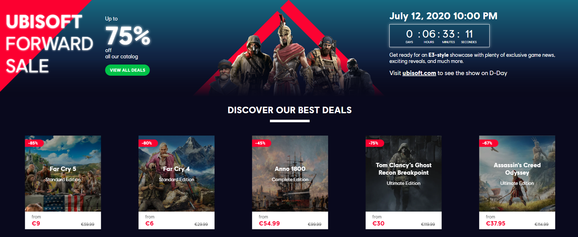 רק היום: משחק חינם ומבצעים מרשימים אצל Ubisoft • HWzone